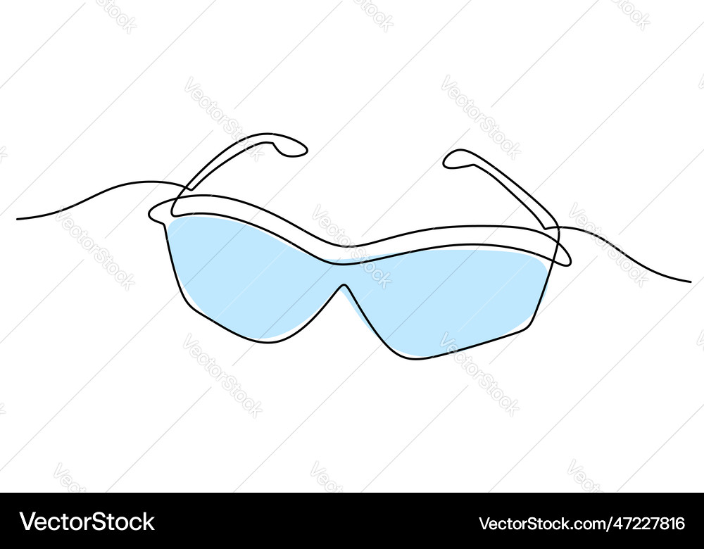Safety goggles - laboratory equipment and tools Vector Image
