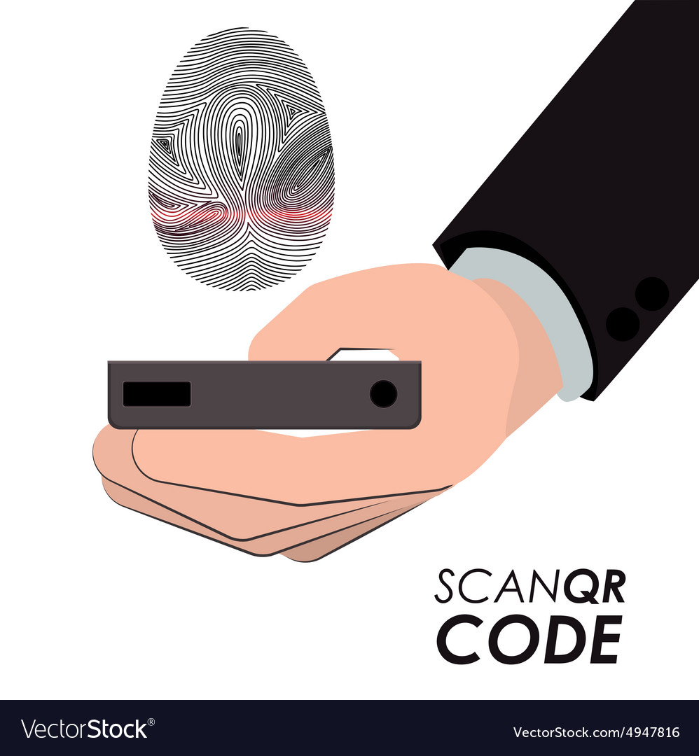 Scan qr code design Royalty Free Vector Image - VectorStock