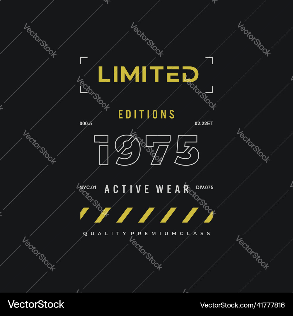 Unlimited concept typography graphic design for t Vector Image