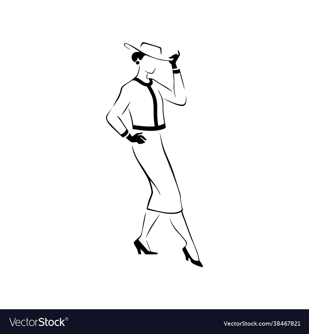 Beautiful young lady portrait isolated awesome Vector Image