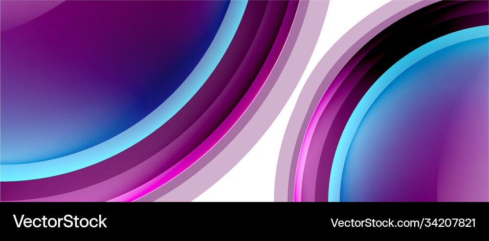 Circles and bubbles abstract background fluid Vector Image