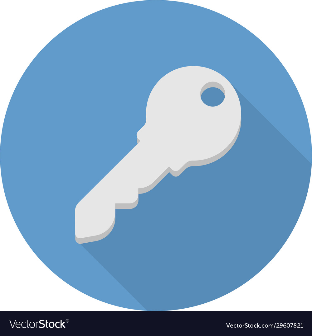 Flat key icon Royalty Free Vector Image - VectorStock