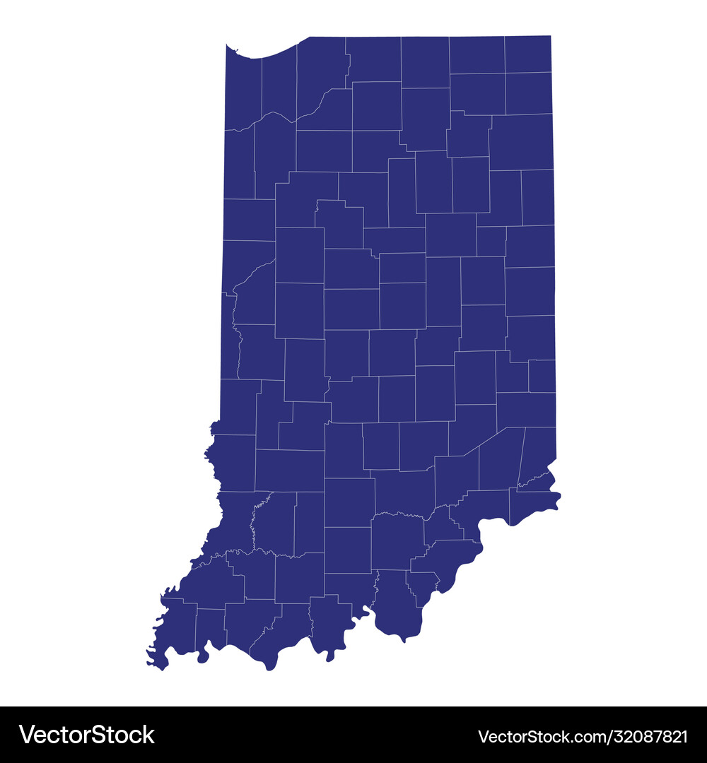 High quality map a state united states of Vector Image
