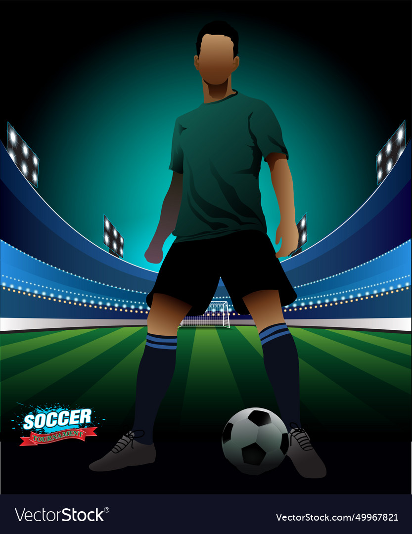 Playing soccer Royalty Free Vector Image - VectorStock