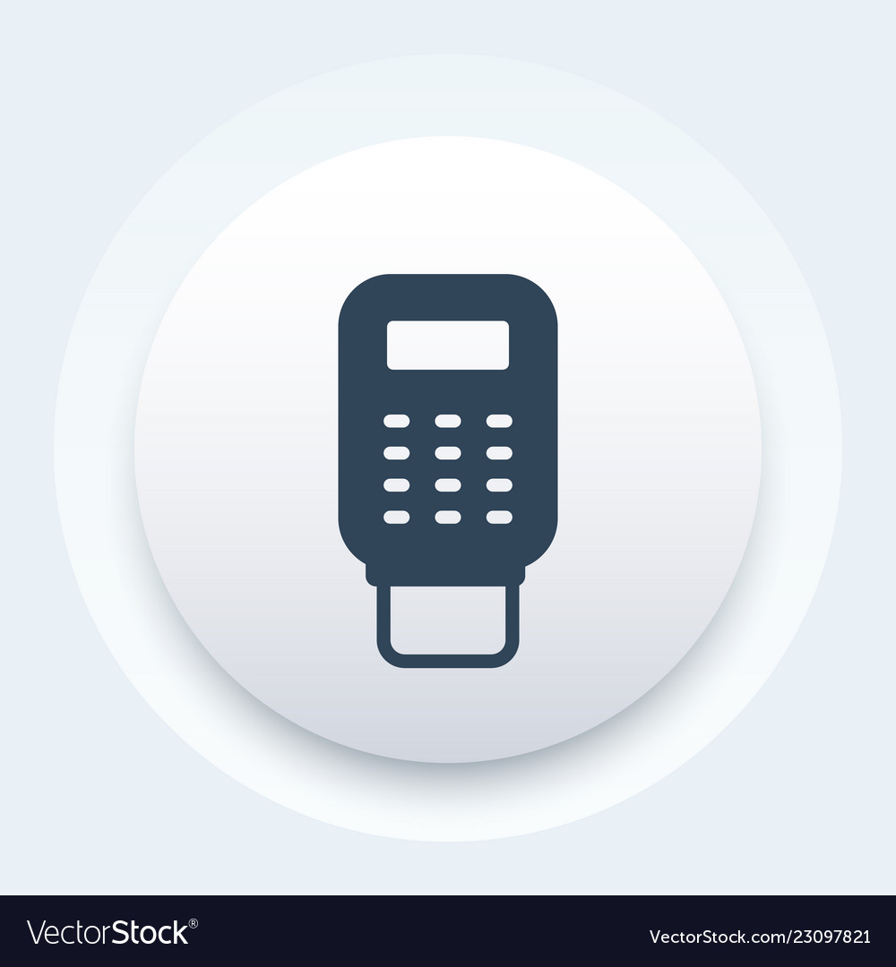 Pos terminal payment icon Royalty Free Vector Image Pos terminal payment icon Royalty Free Vector Image