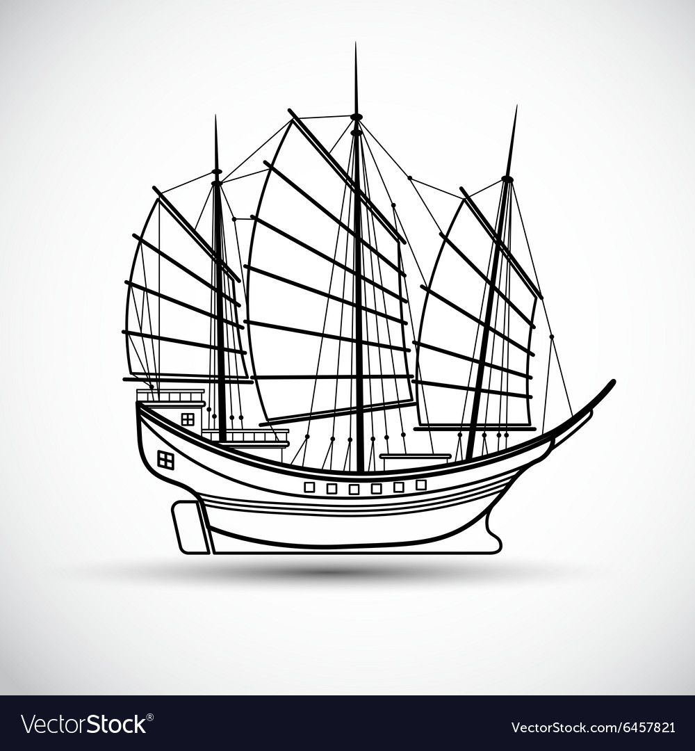 Sailing ship Royalty Free Vector Image - VectorStock