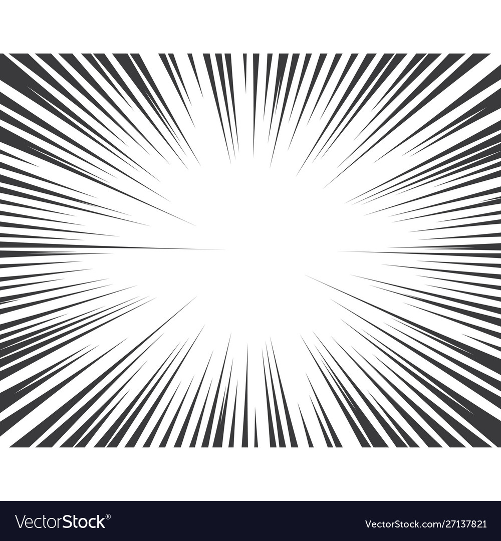 Speed lines comic book design Royalty Free Vector Image