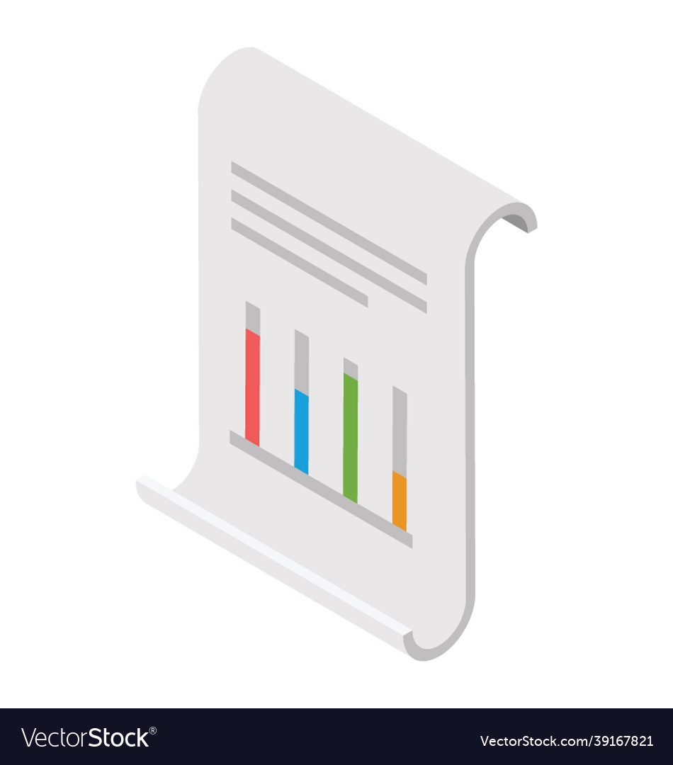 Statistical report Royalty Free Vector Image - VectorStock