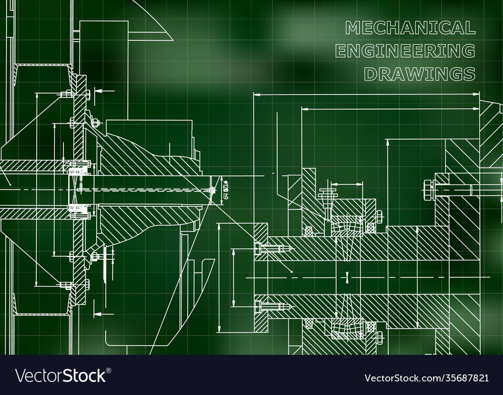 Technical mechanical engineering backgrounds Vector Image