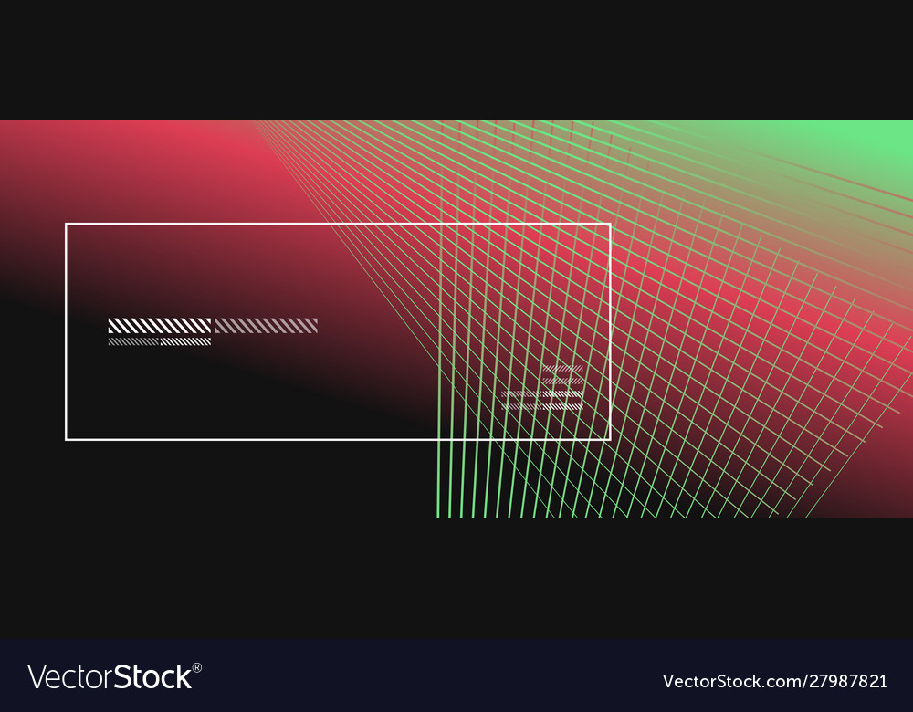 Wave lines with blend effect on fluid gradient Vector Image