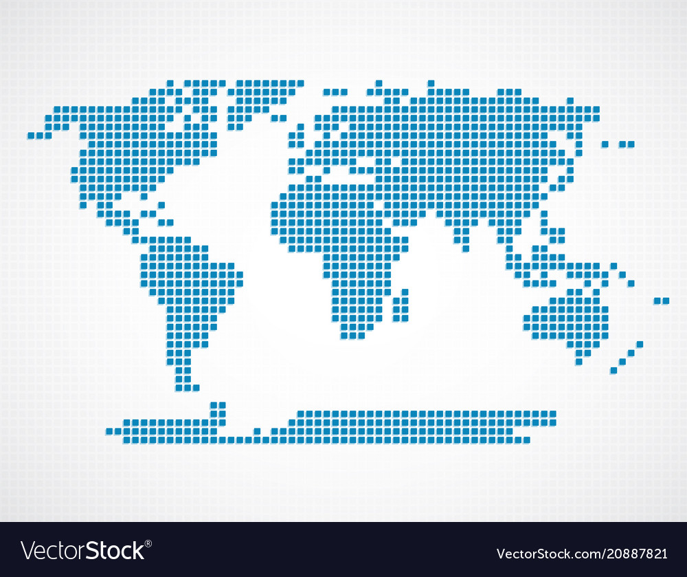 World map Royalty Free Vector Image - VectorStock