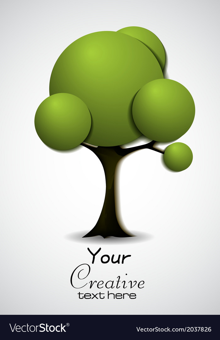 Abstract tree Royalty Free Vector Image - VectorStock