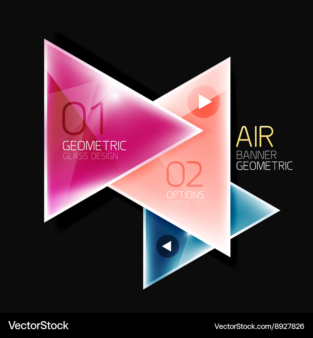 Air triangle abstract background Royalty Free Vector Image