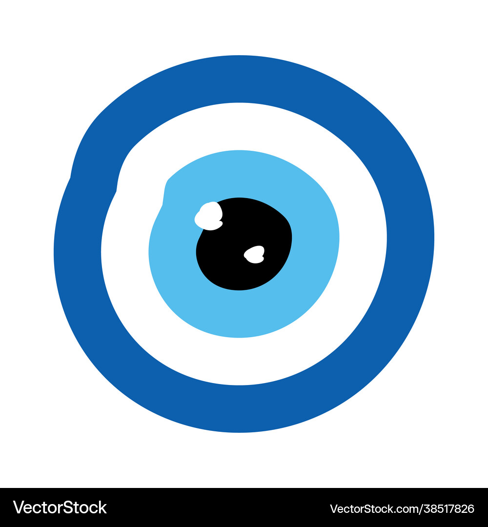Amulet evil eye isolated talisman to protect Vector Image
