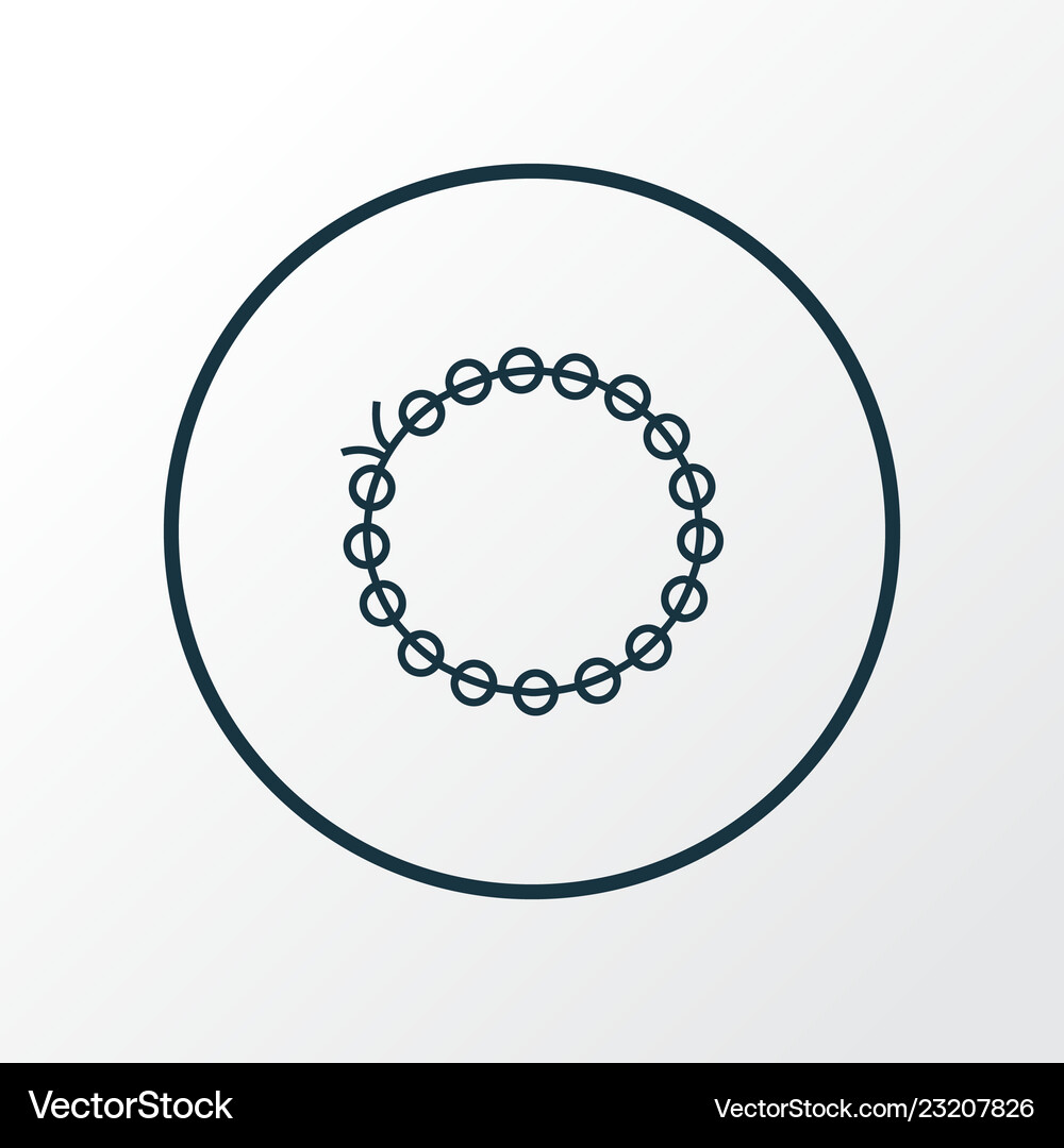 Beading icon line symbol premium quality isolated Vector Image