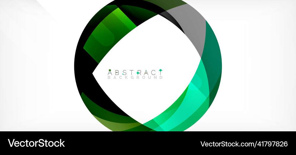 Color circle shapes minimal geometric background Vector Image