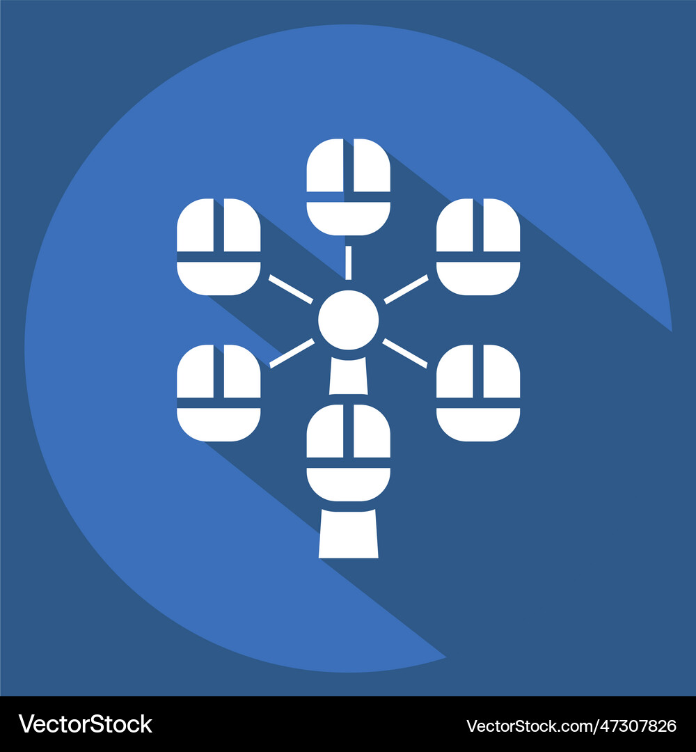 Icon pherris wheel related to amusement park Vector Image