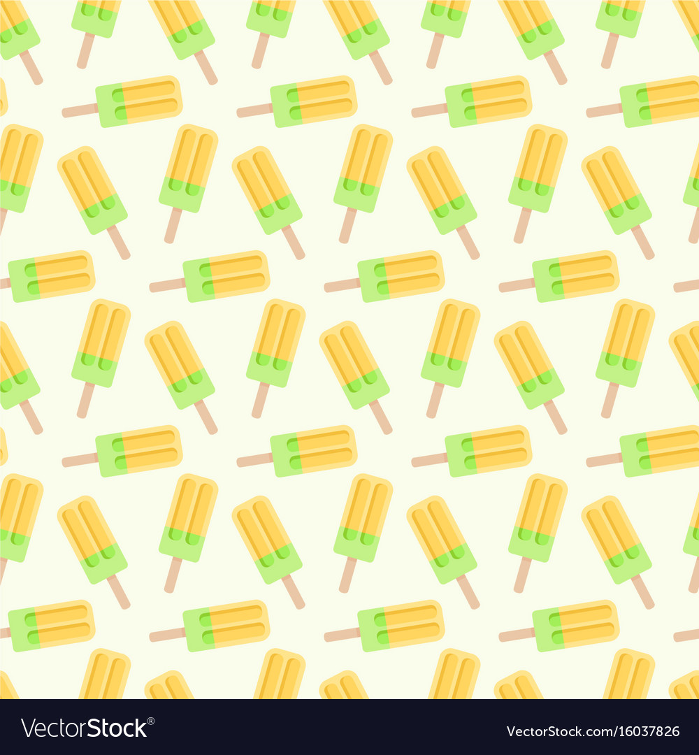 Popsicle seamless pattern Royalty Free Vector Image