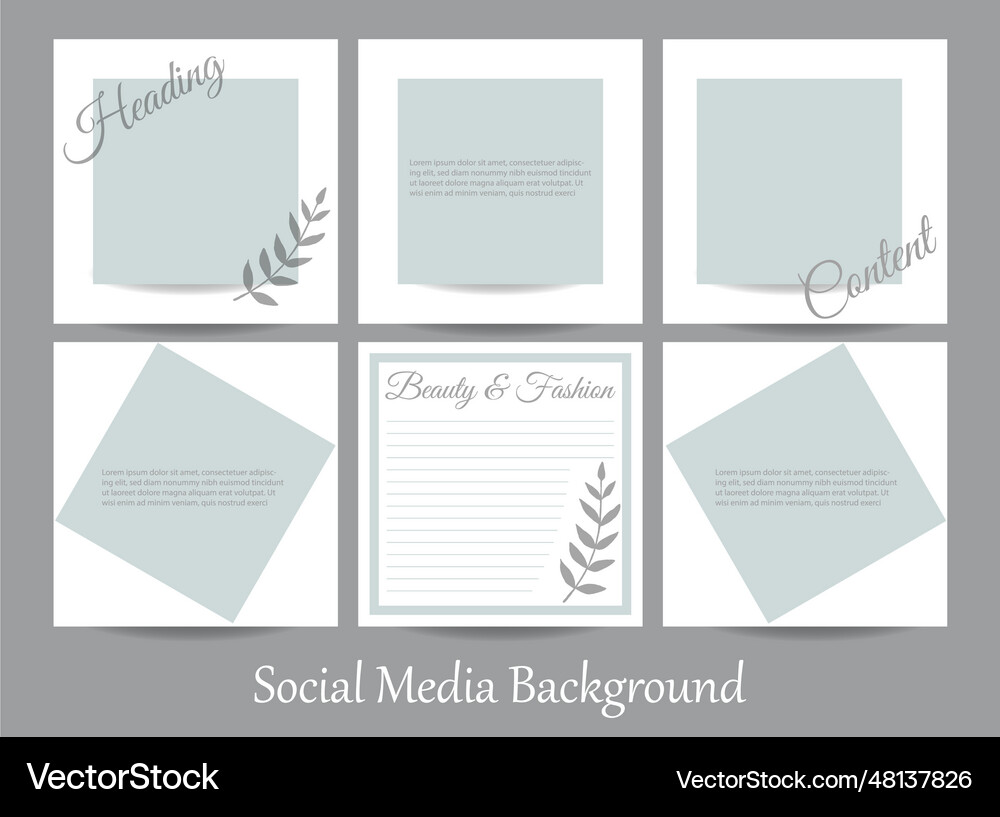 Social media story post background Royalty Free Vector Image