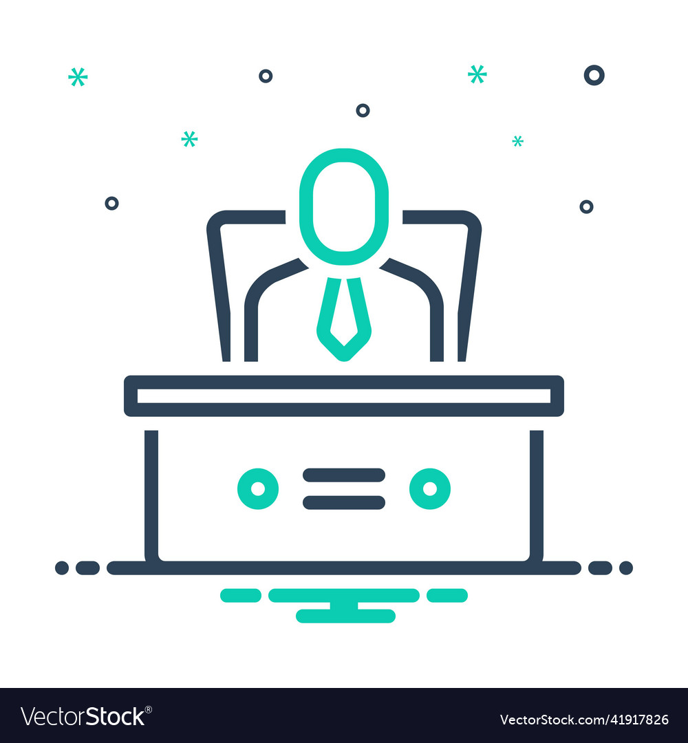 Superintendent Royalty Free Vector Image - VectorStock