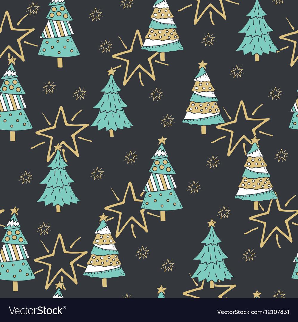 Christmas seamless pattern background Royalty Free Vector