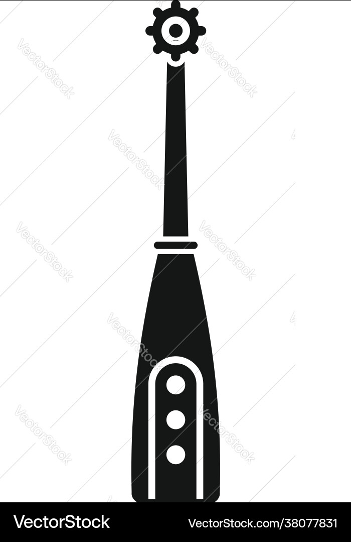 Electric toothbrush battery icon simple style Vector Image