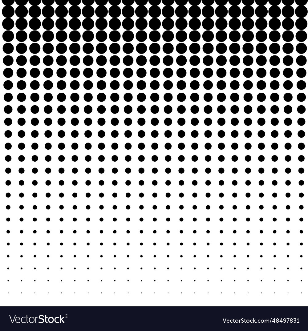 Halftone fade gradient vertical dot pattern Vector Image