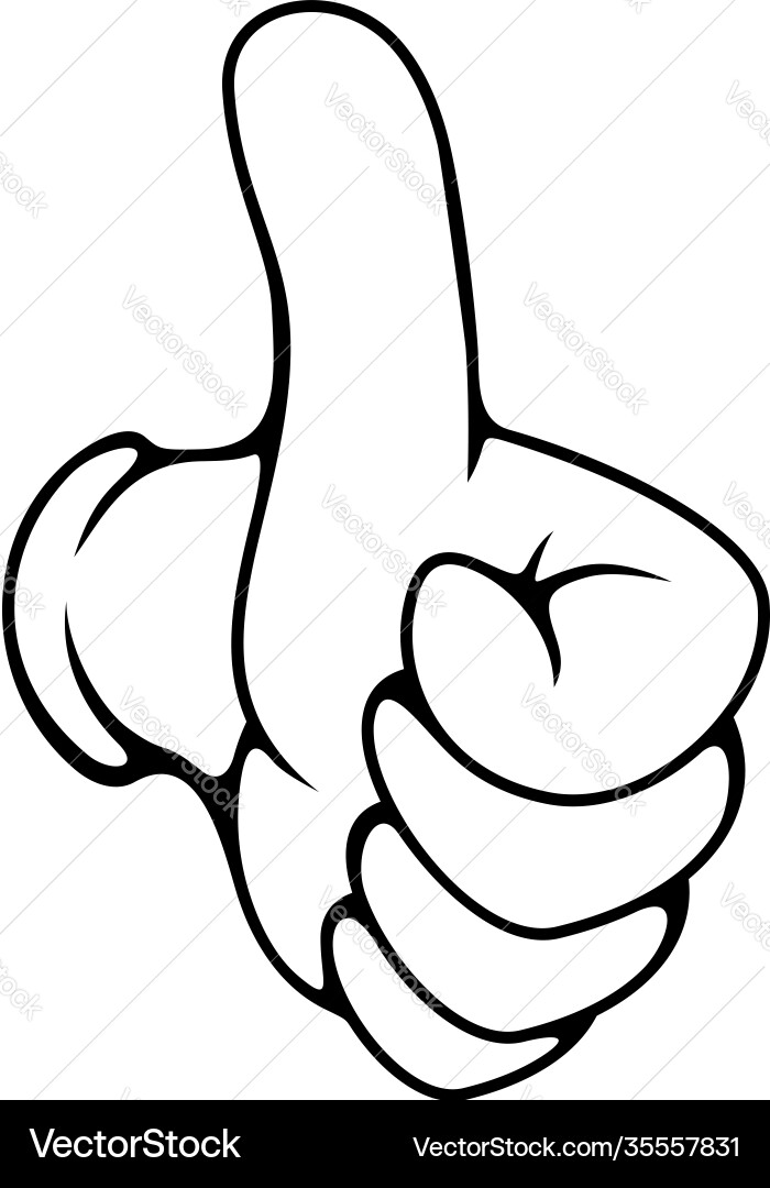 Hand gesture thumb up ok sign Royalty Free Vector Image