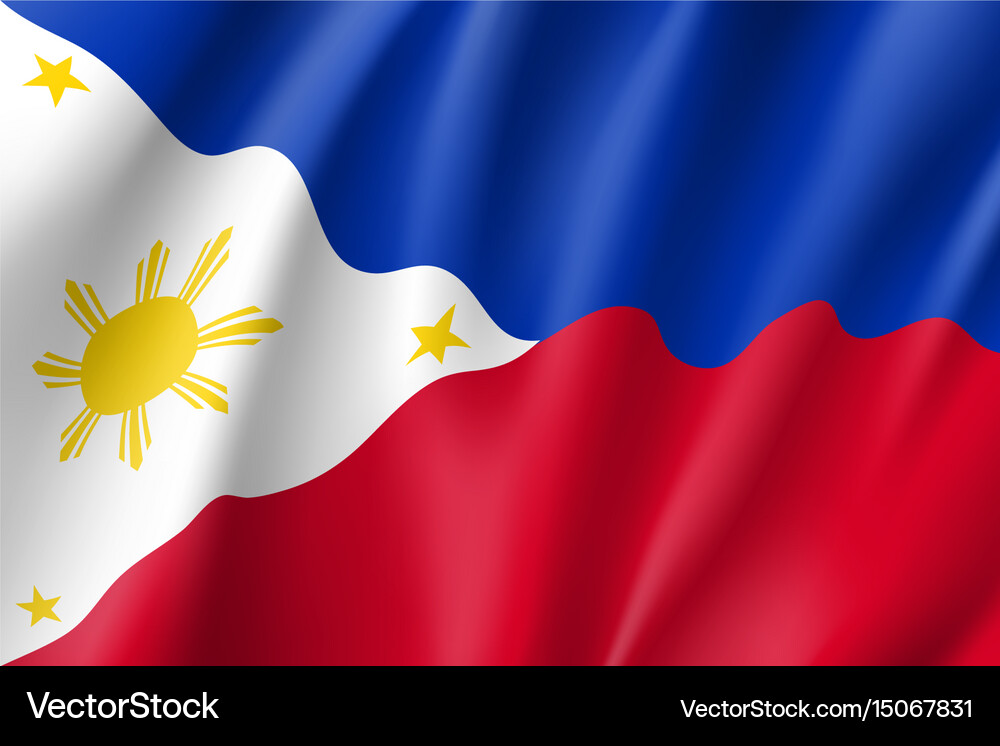 National flag philippines republic Royalty Free Vector Image
