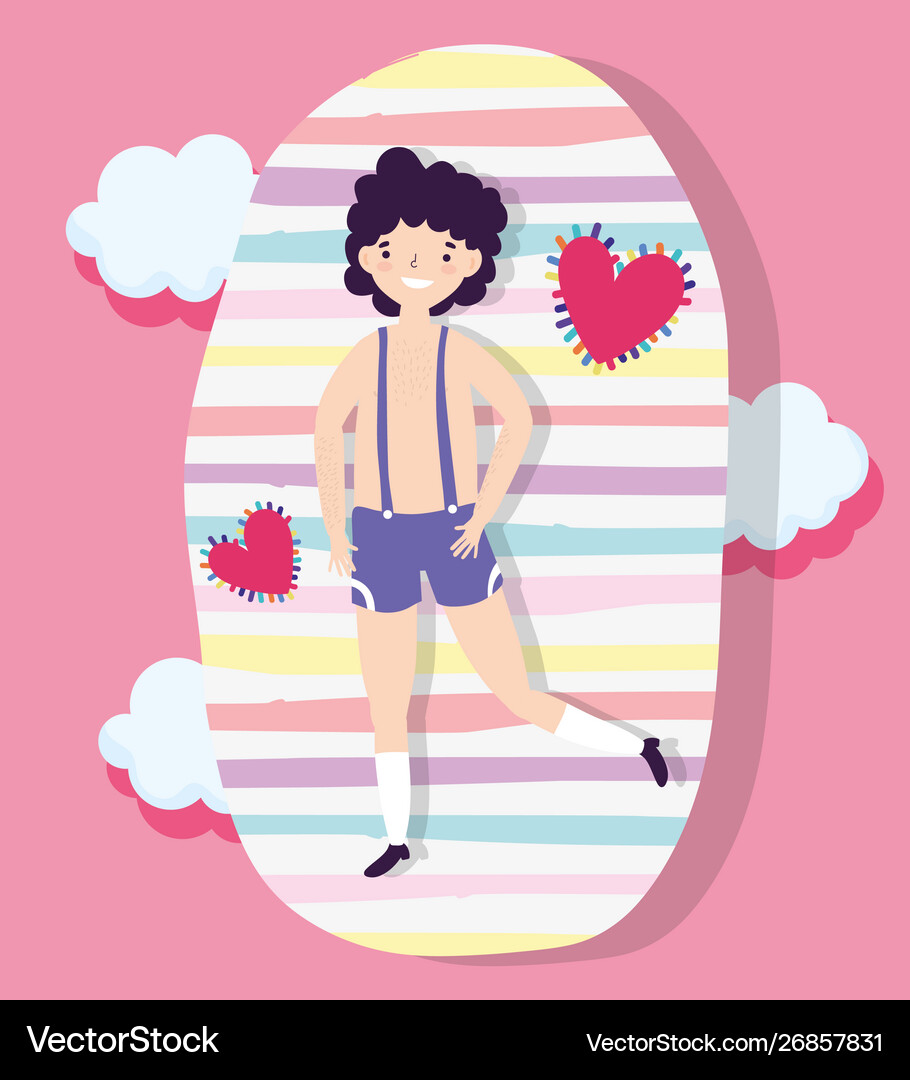 People community lgbtq flat design Royalty Free Vector Image