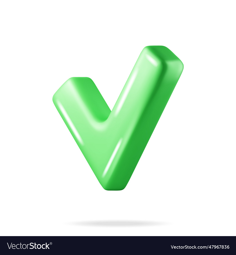 3d right button shape Royalty Free Vector Image