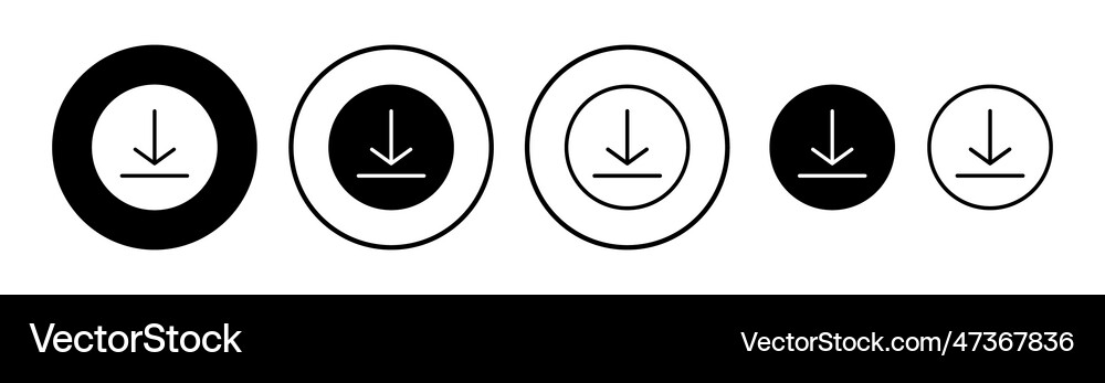 Download icon downloading icon Royalty Free Vector Image