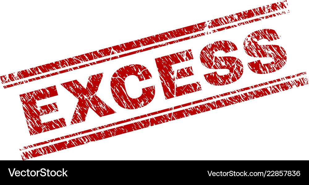Scratched textured excess stamp seal Royalty Free Vector