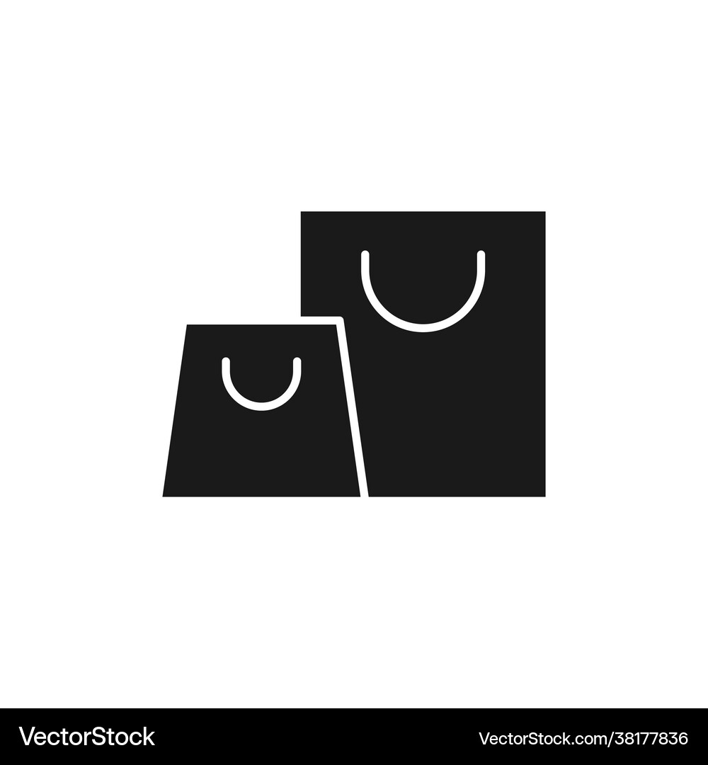 Shopping bag icon bag icon design Royalty Free Vector Image