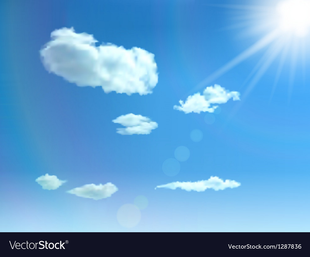 Sky background Royalty Free Vector Image - VectorStock