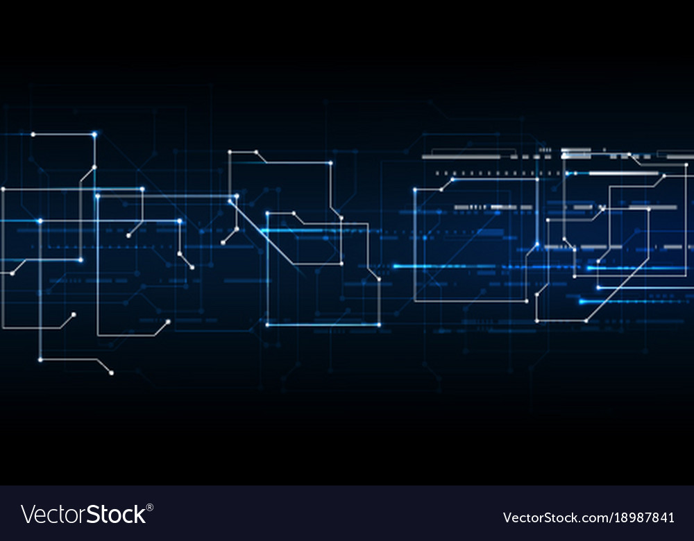 Abstract Background Technology Communication Data Vector Image
