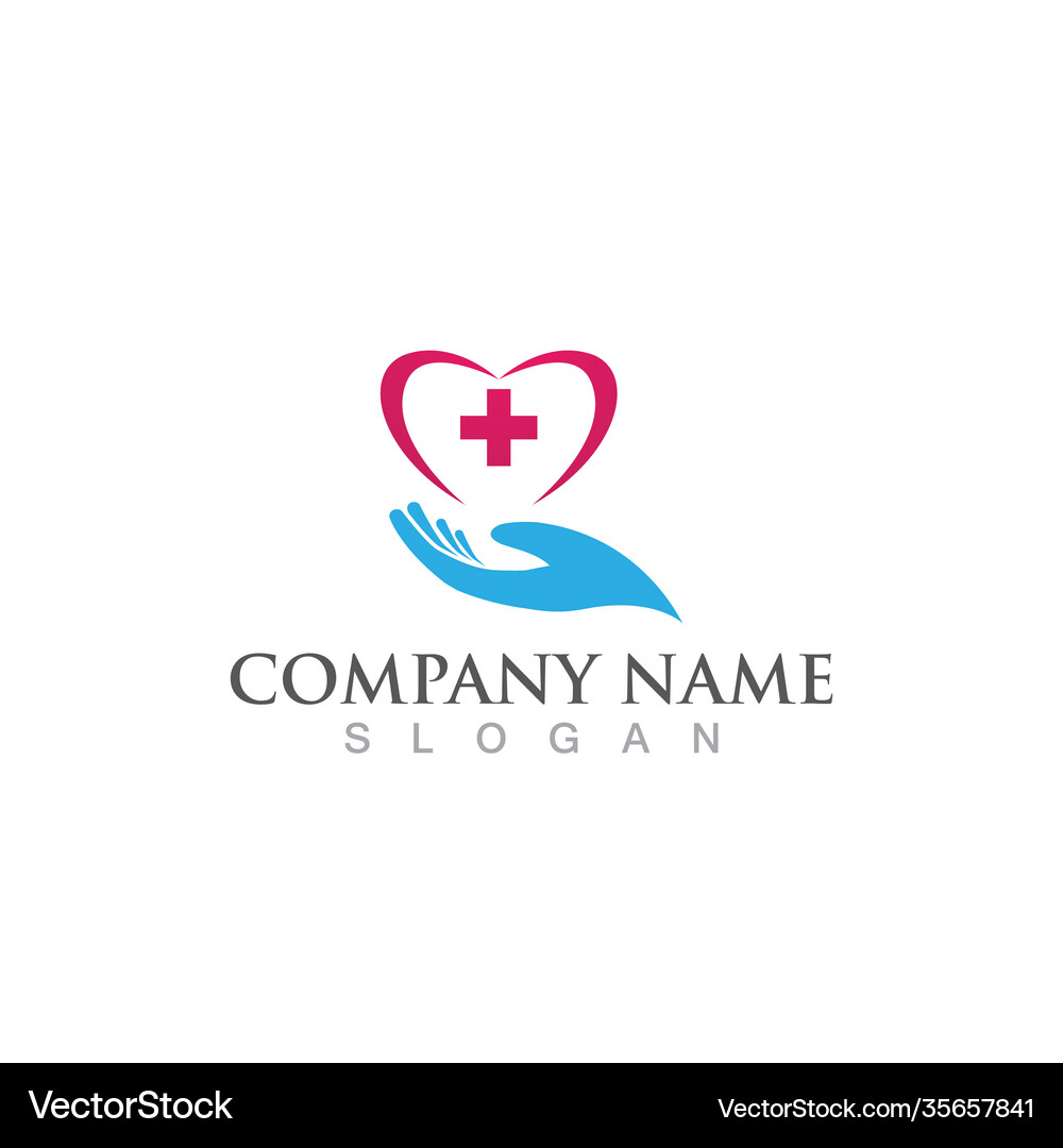 Hand care logo and symbol Royalty Free Vector Image