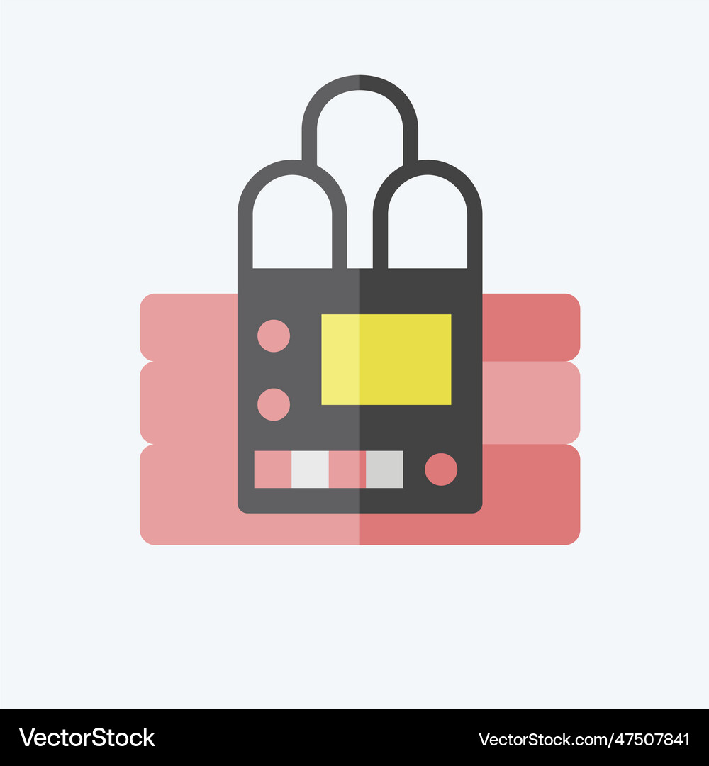 Icon explosive related to military symbol flat Vector Image