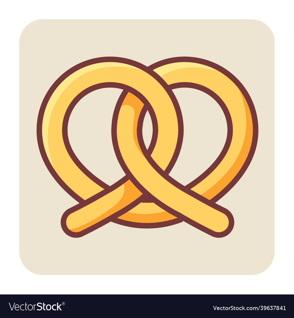 Pretzel Royalty Free Vector Image - VectorStock
