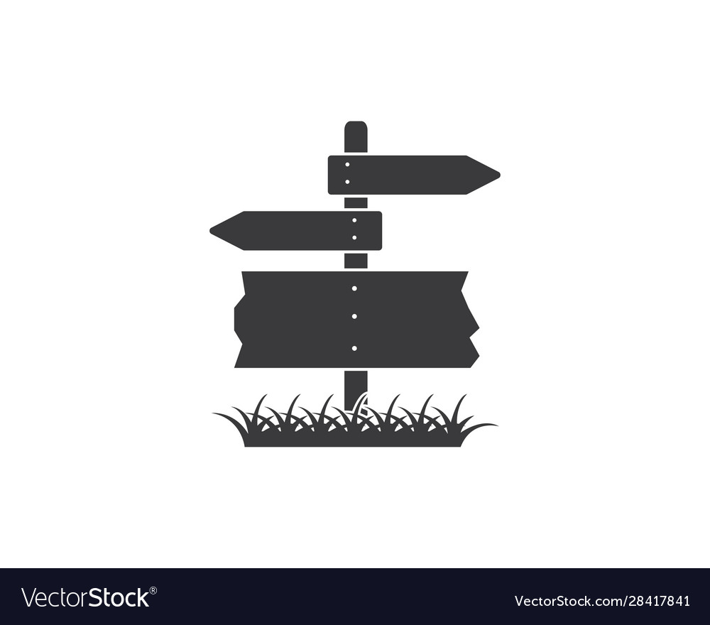 Wood sign icon Royalty Free Vector Image - VectorStock