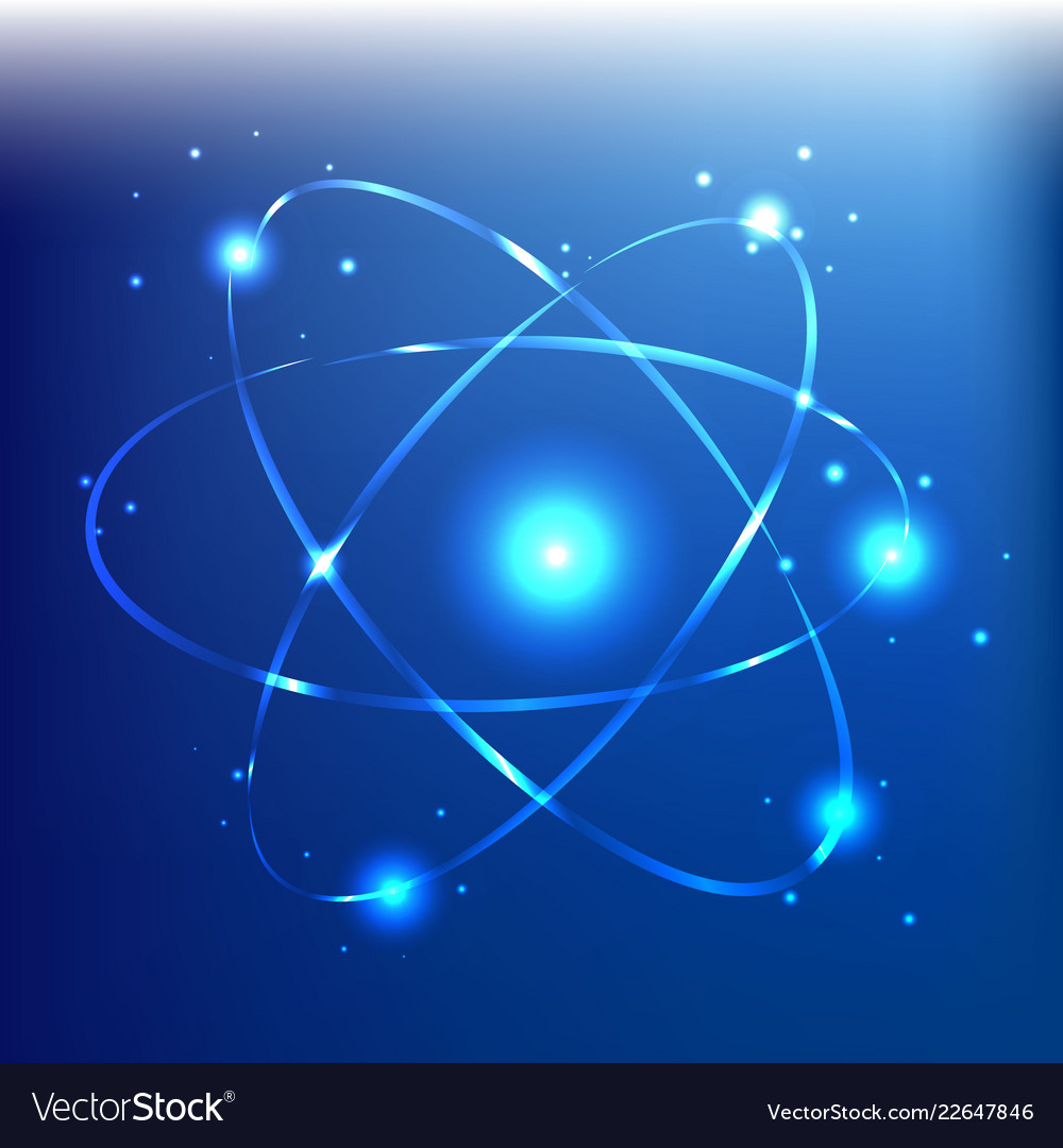 Atom beautiful Royalty Free Vector Image - VectorStock