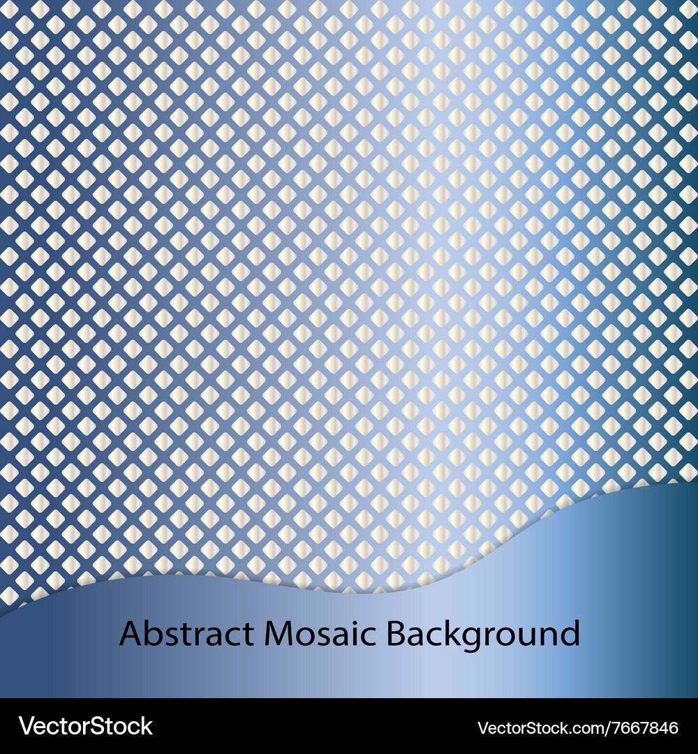 Blue steel abstract mosaic background Royalty Free Vector