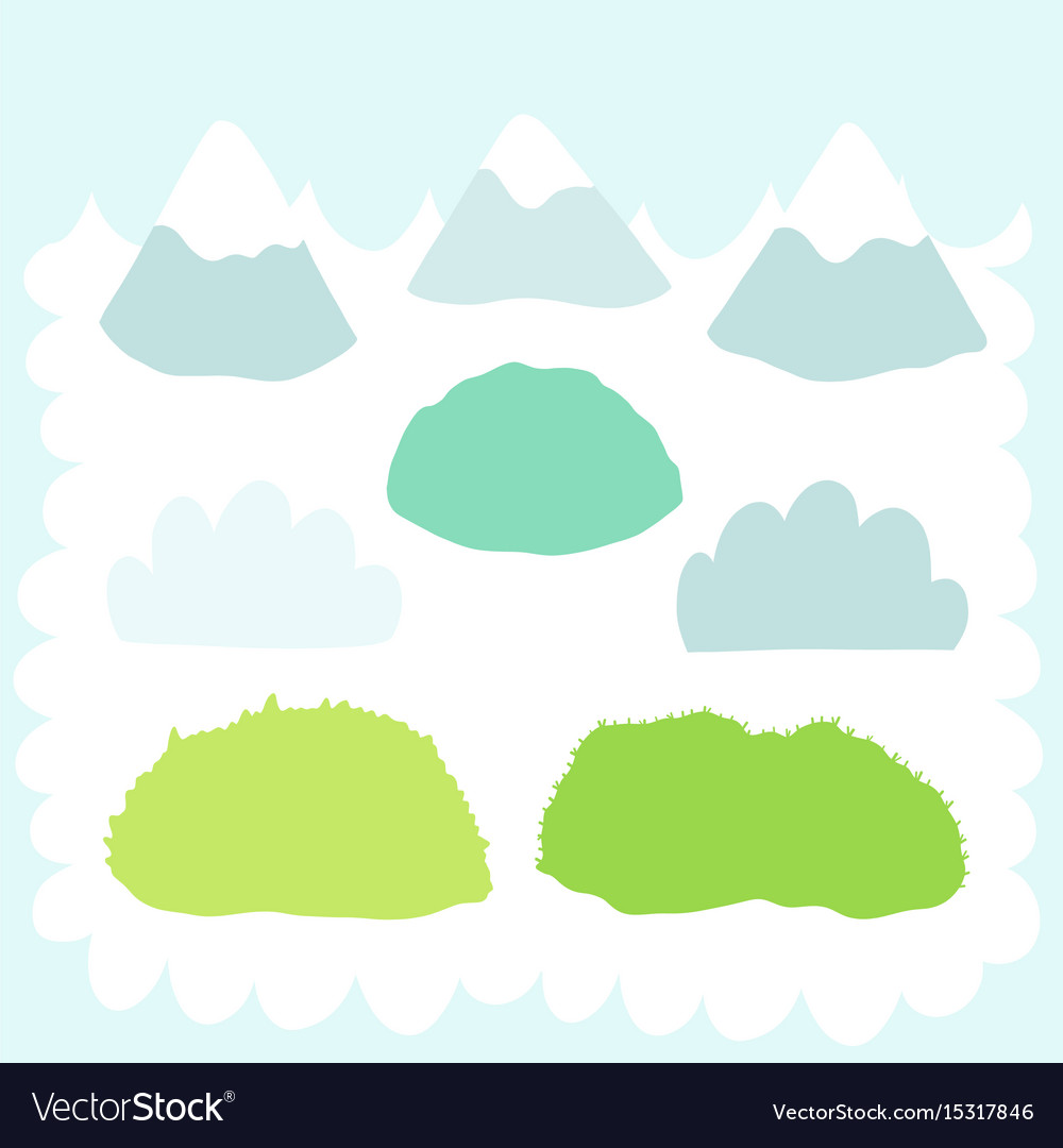 Doodles cute elements Royalty Free Vector Image