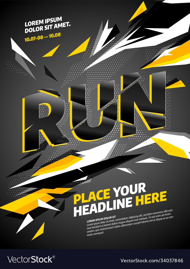 Layout design template with abstract dynamic Vector Image