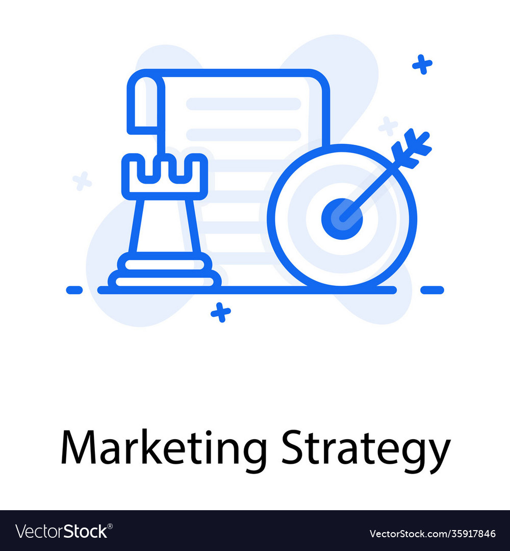 Marketing strategy Royalty Free Vector Image - VectorStock