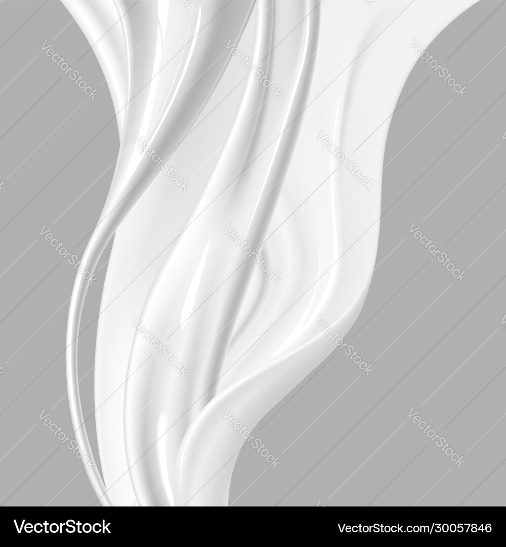 Pouring milk fluid flow flow cream milk Royalty Free Vector