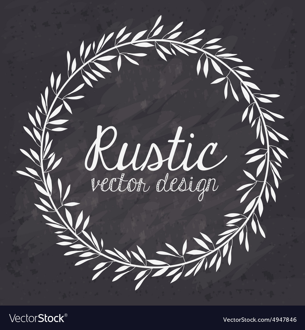 Rustic design Royalty Free Vector Image - VectorStock