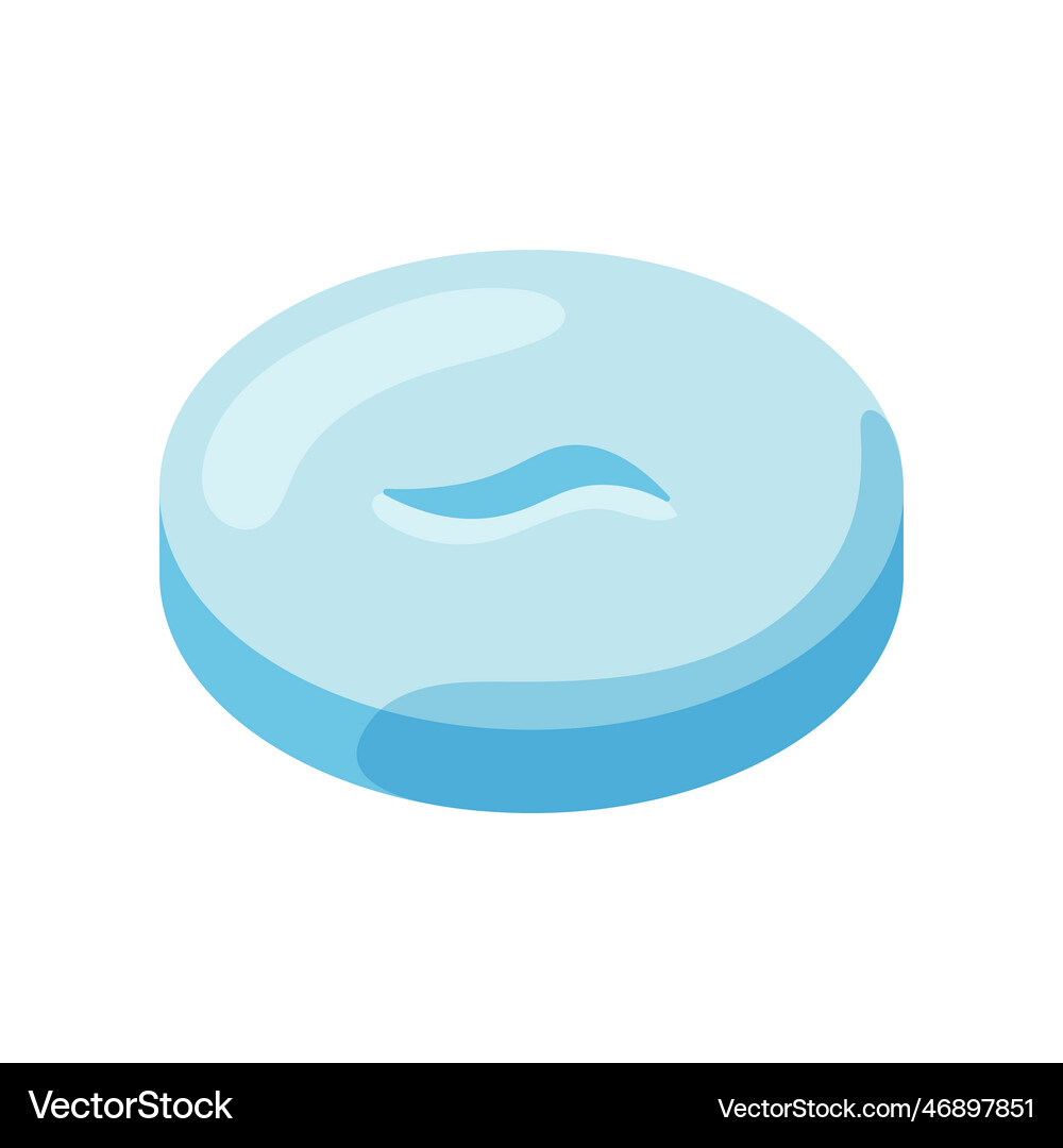 Bar of blue soap Royalty Free Vector Image - VectorStock