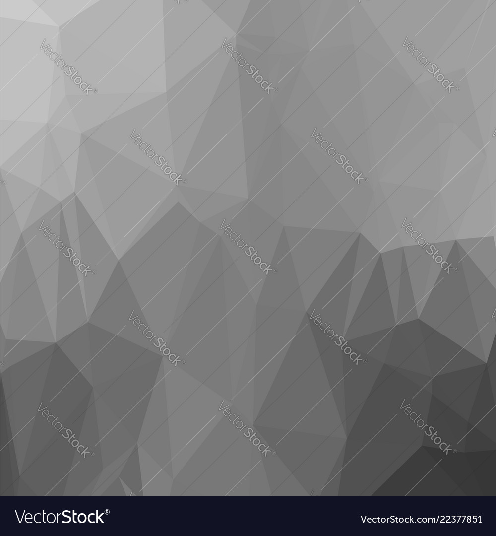 Grey polygonal background rumpled triangular Vector Image