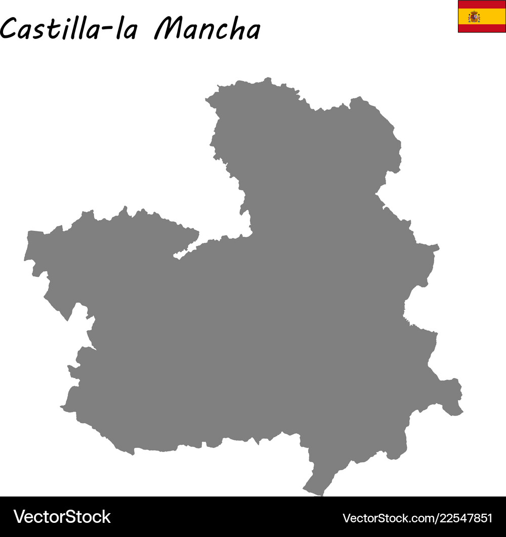 High quality map autonomous community of spain Vector Image